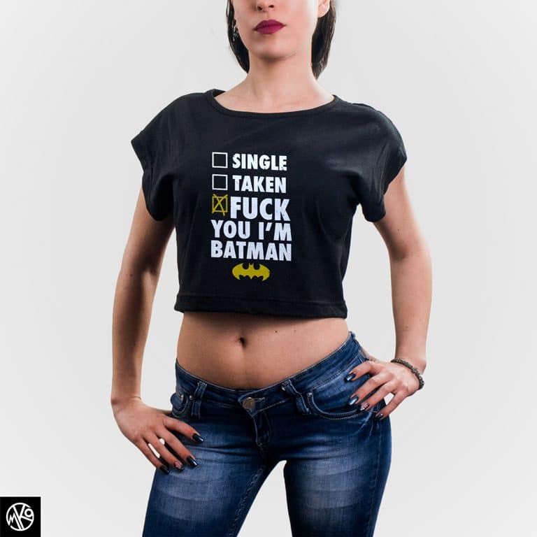 Single Taken Batman Crop Top majica