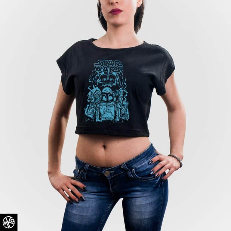 Star Wars Azzuro Crop Top majica