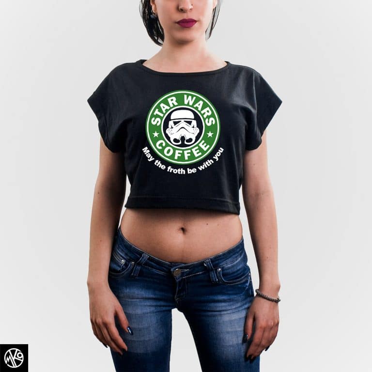 Star Wars Coffee Crop Top majica