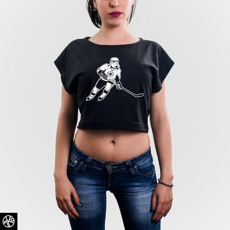 Storm Trooper Hockey Crop Top majica