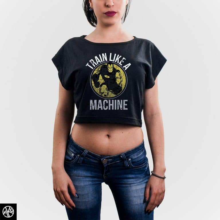 Train like Iron Man Crop Top majica