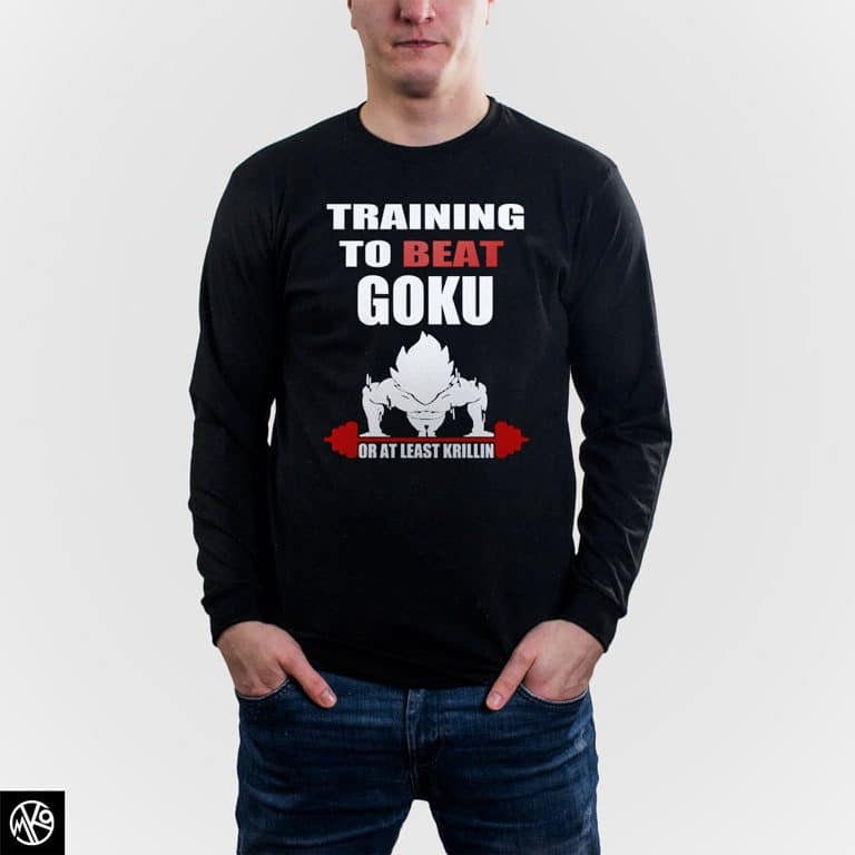 Training To Beat Goku majica dugi rukav