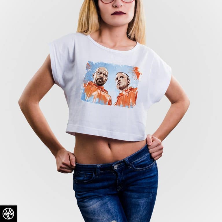 Walter And Pinkman Crop Top majica