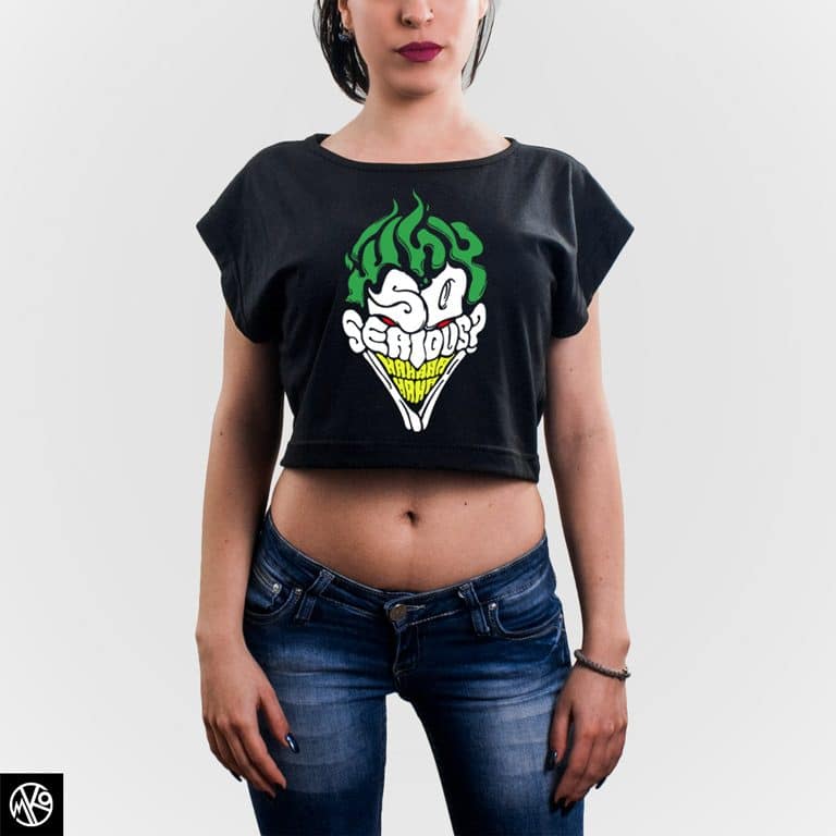 Why So Serious Tipografija Crop Top majica