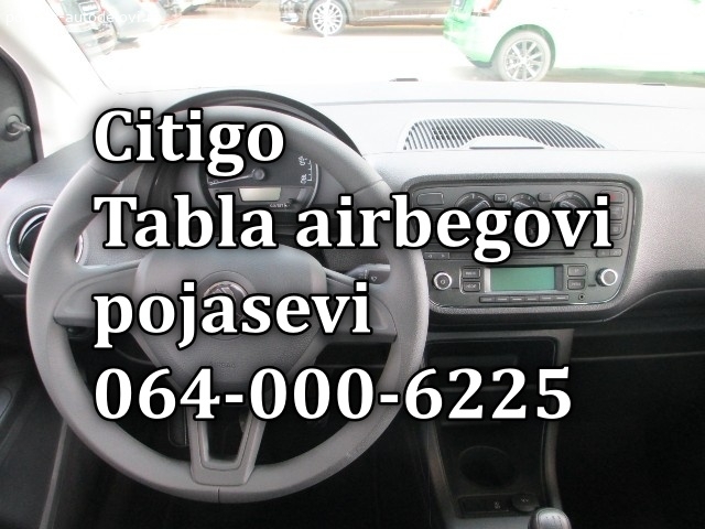 Škoda Citigo airbag, tabla, pojasevi