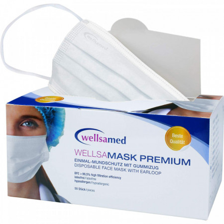 Face Mask Surgical Masks Pack of 50 White