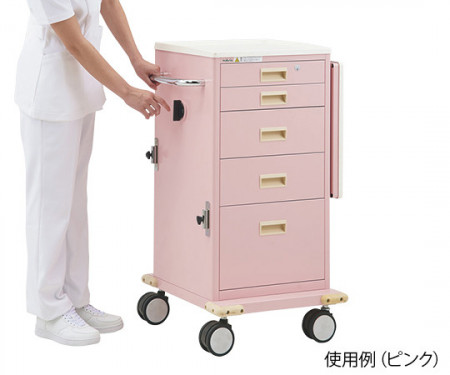 Emergency cart (hand lock) Pink HT-Z1P-Japan