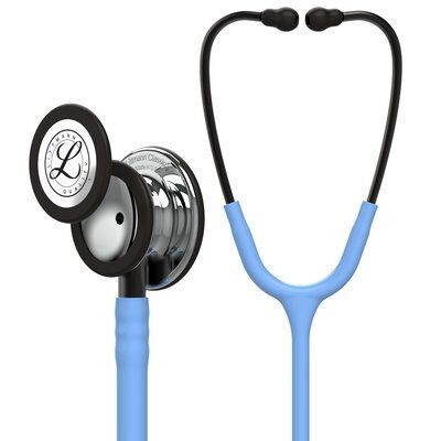 3M™ Littmann® Classic III™ Monitoring Stethoscope, Mirror Chestpiece, Ceil Blue Tube, Smoke Stem and Smoke Headset, 27 inch, 5959