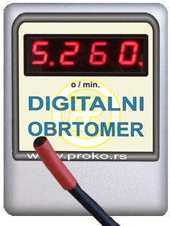 Digitalni obrtomer – broj obrtaja u minuti