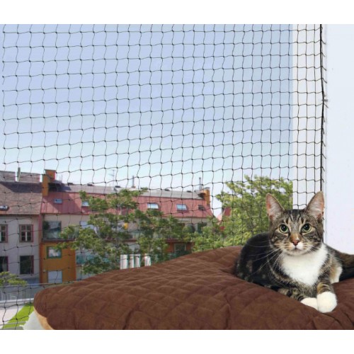 Zaštitna mreža za mačke 3x2m Crna