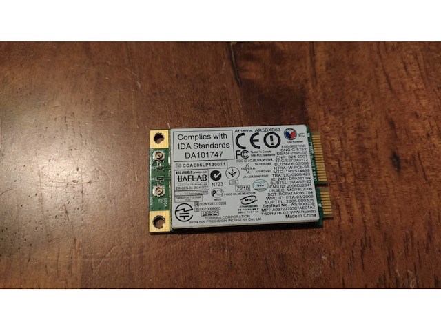 Wireless kartica AR5BXB63 , skinuta sa Toshiba L300