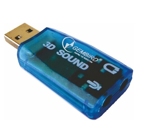 Gembird CMP-SOUNDUSB13 USB 5.1 3D zvučna karta, zamenjuje audio kontrolora u PC (SC-USB-01) (247)