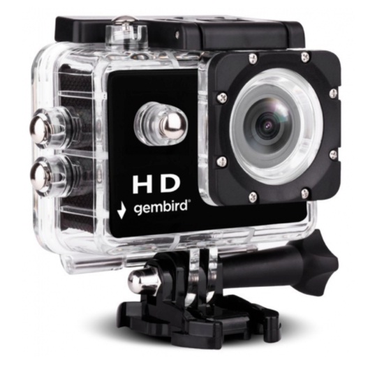 Gembird ACAM-04 HD action kamera, 2"/ HD1080p/ sa vodootpornim kućištem