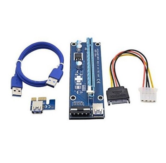 Gembird RC-PCIEX-04 PCI-Express riser add-on card, molex power