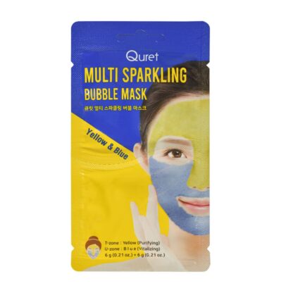 Maska za čišćenje i revitalizaciju lica QURET Multi Sparkling Bubble 2x6g