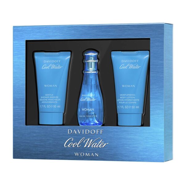 DAVIDOFF COOL WATER 100EDT+75BL+75SG / 100ml / Ženski