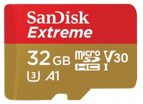 SanDisk Micro SDHC 32GB Extreme 100MB/s bez adaptera