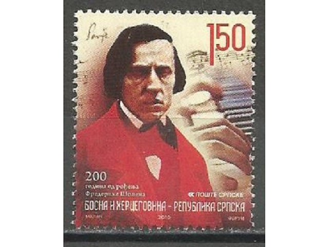 Republika Srpska,200 god rođenja-F.Chopin 2010.,čisto