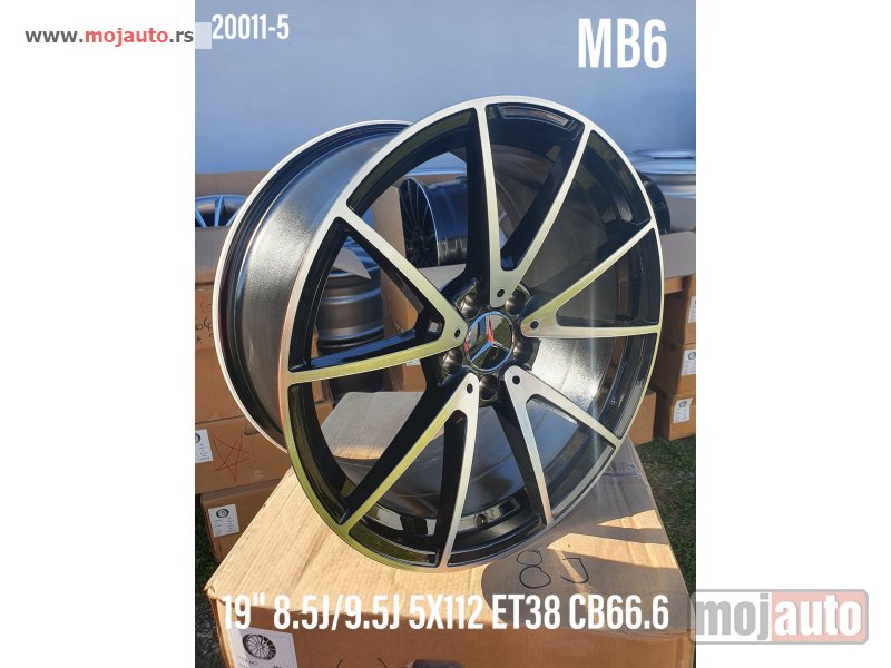 19 mercedes alufelne uze,sire 5x112/8,5 i 9j/et38/cb 66,6. broj modela:mb6