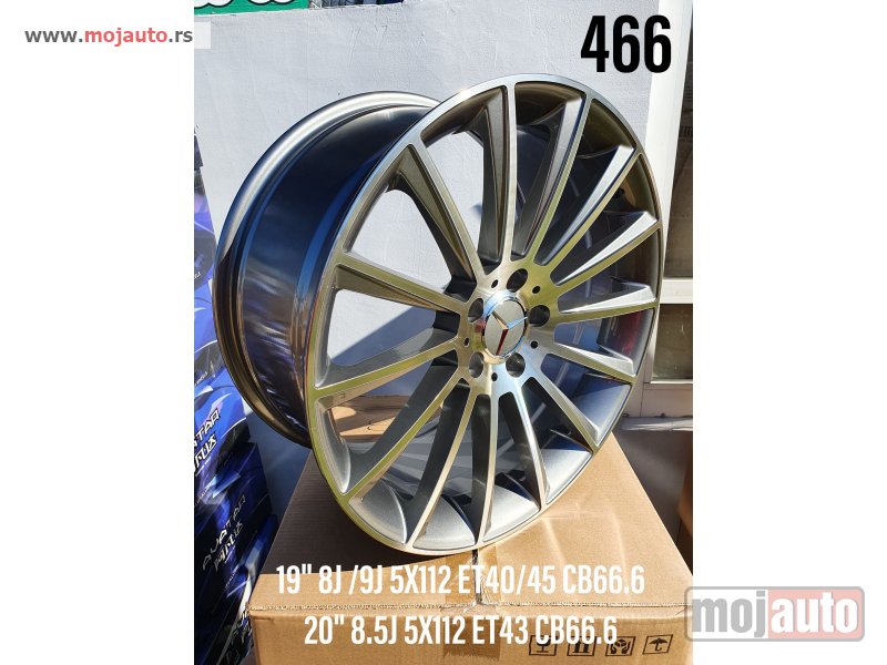 19 mercedes 2 modela alufelni uze,sire 5x112/8,9j/et 40,45,cb 66,6.