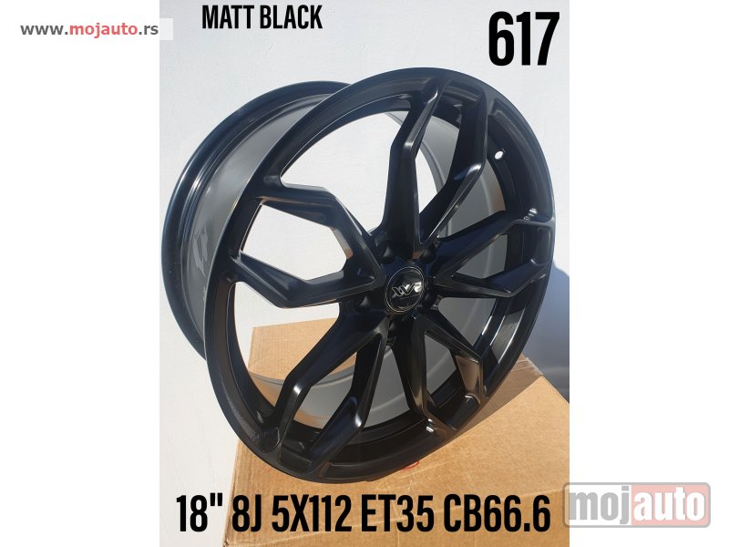18 alufelne black 5x112/8jota/et35/cb 66,6. model broj:617. cena:54000 rsd/set.