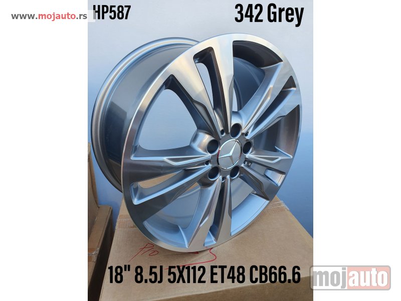 18 mercedes alufelne 5x112/8,5jota/et48/cb 66,6. broj modela:342 gun metal siva