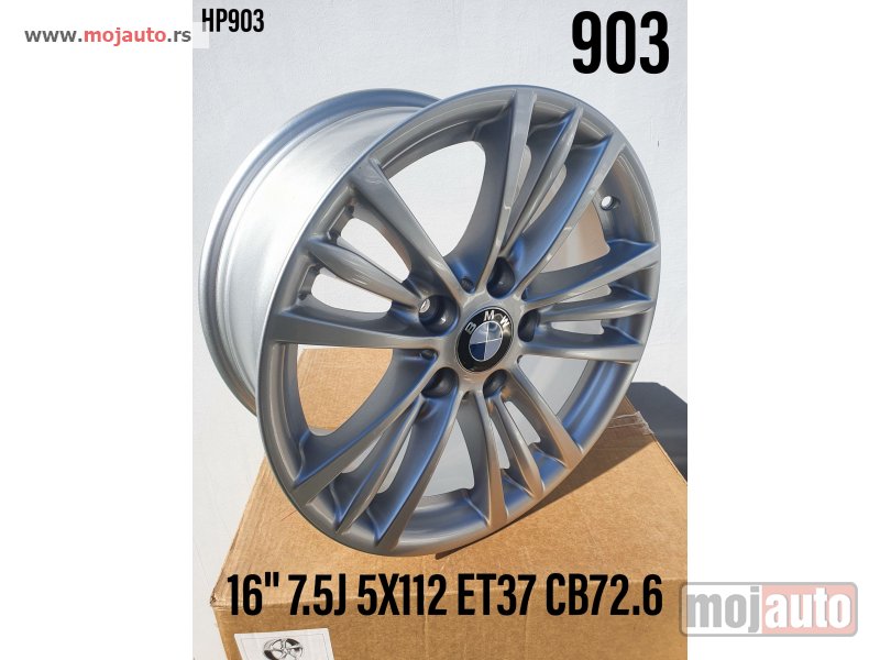 16 bmw alufelne 5x120/7,5j/et37/cb 72,6. model broj:903.