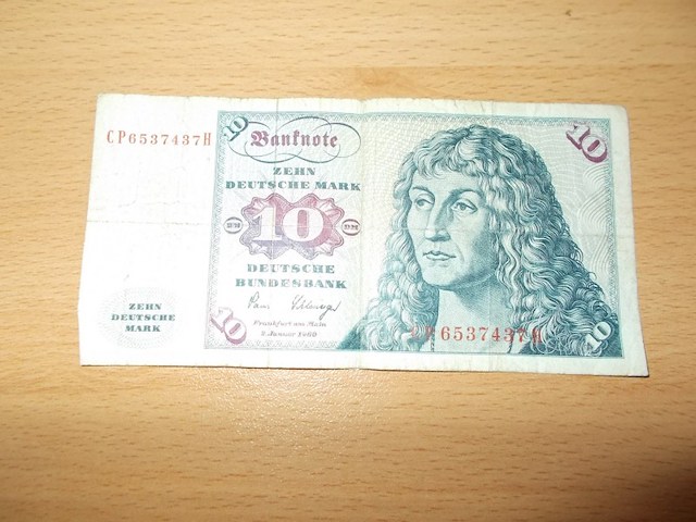 Stari papirni novac/10 maraka Nemačka/1980
