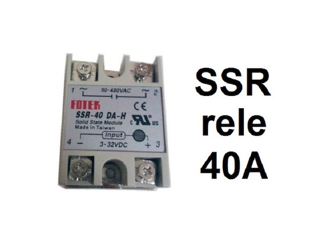 SSR rele - 40A - Solid state relay 480V