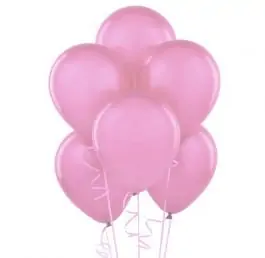 Gumeni baloni svetlo roze Festo 50kom