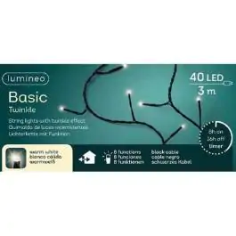 Novogodišnje lampice za spoljnu i unutrašnju upotrebu 3m 40 LED LUMINEO