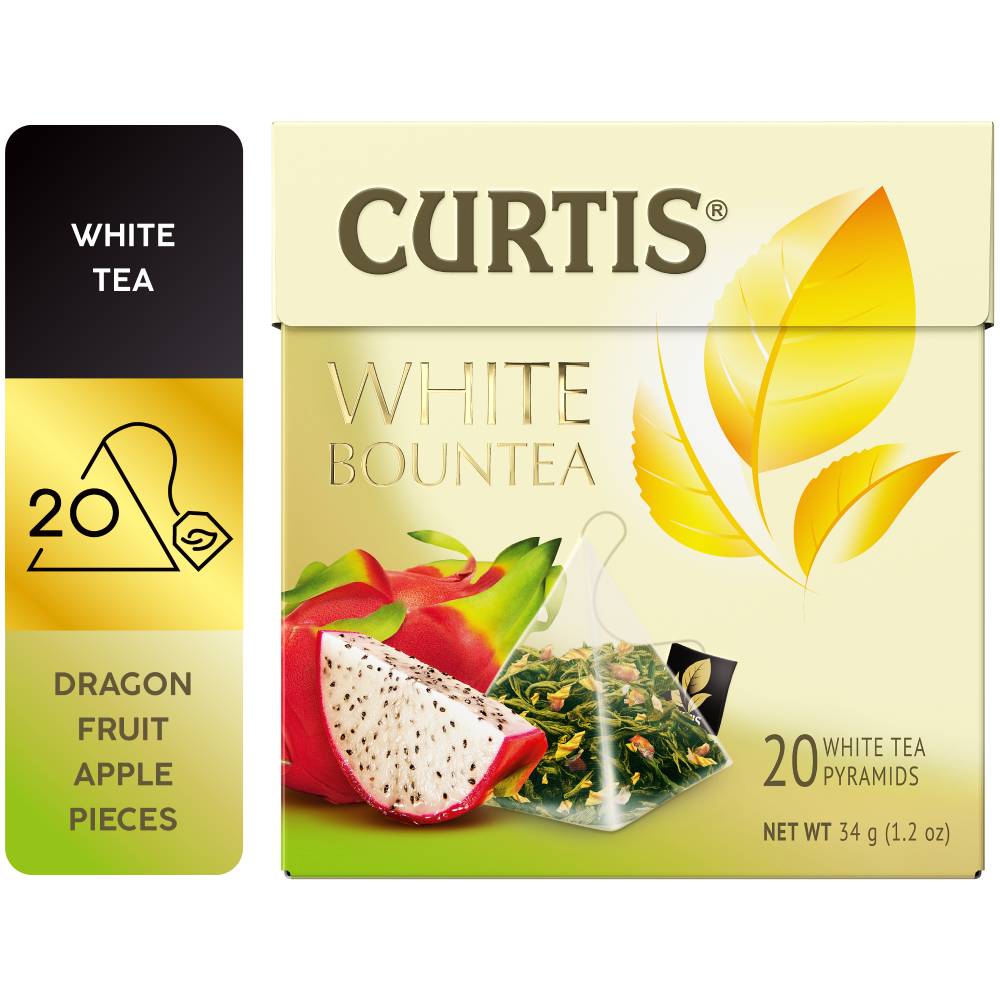 CURTIS White Bountea - Beli čaj sa aromom pitaje, komadićima jabuke i laticama ruže