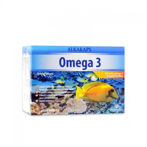 ALKAKAPS OMEGA 3 60 mekih želatinastih kapsula Alkaloid