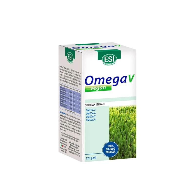 OMEGACTIVE vegan omega 3, 6, 7, 9 - 120 kapsula ESI