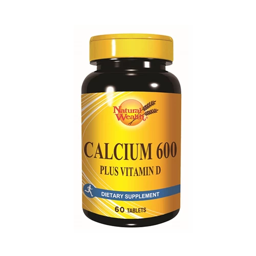 Natural Wealth Kalcijum 600 + vitamin D 60 tableta