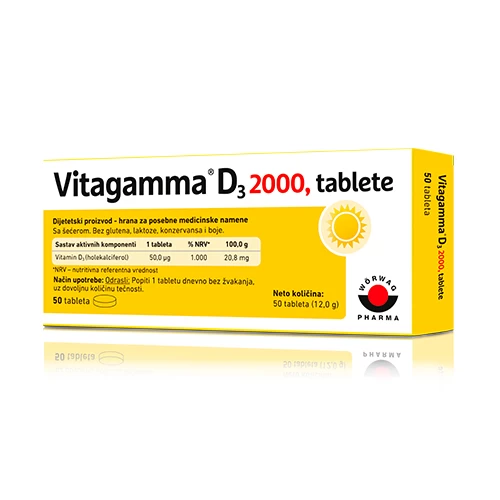 Vitagamma D3 2000 50 tableta Worwag pharma