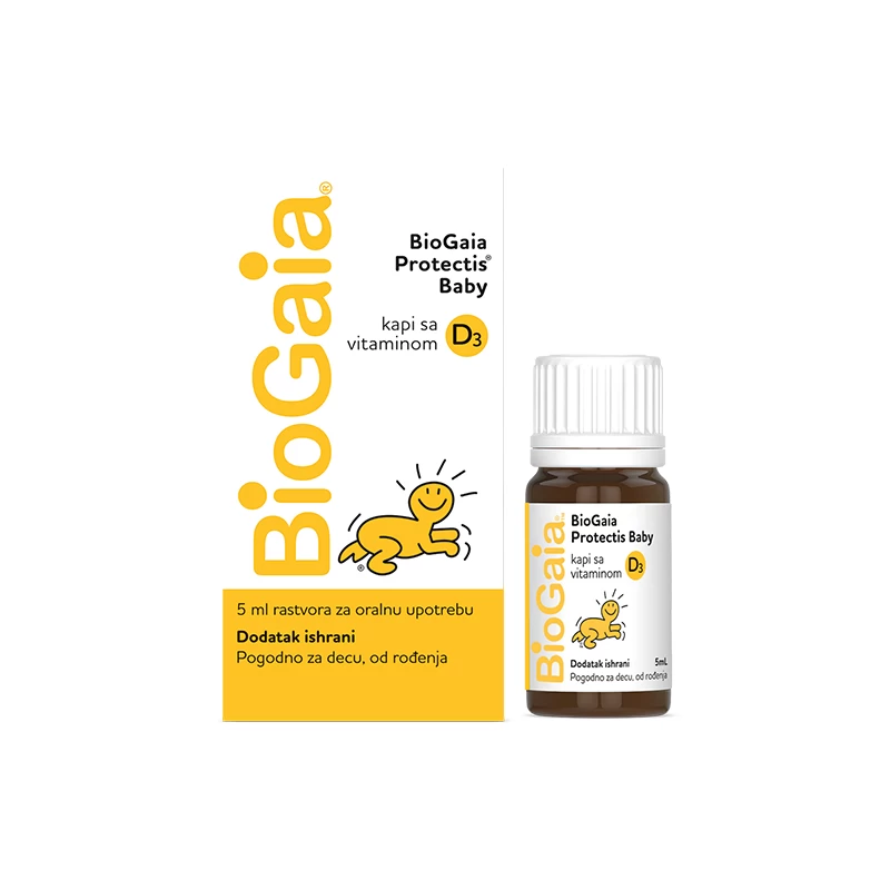 BIOGAIA probiotske kapi sa vitaminom D3 5ml