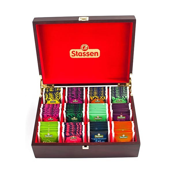 Ekskluzivna Stassen drvena kutija sa 12 vrsta čajeva
