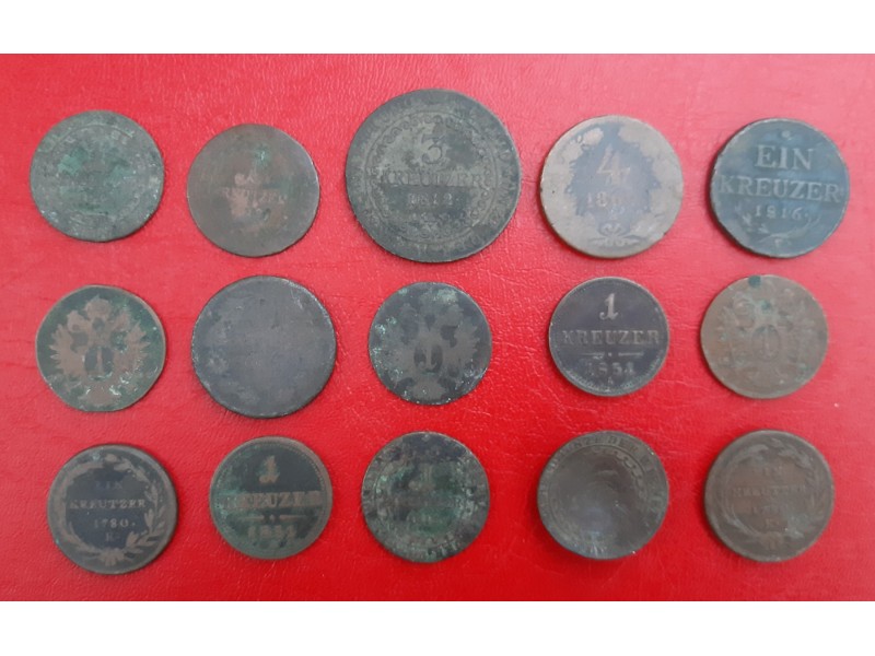 lot 1 od 15 kovanica Austrougarske
