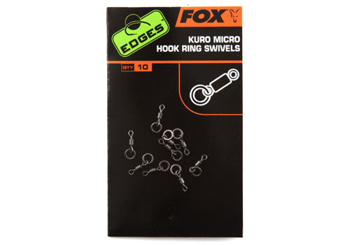 EDGES™ Kuro Micro Hook Ring Swivels – x 10