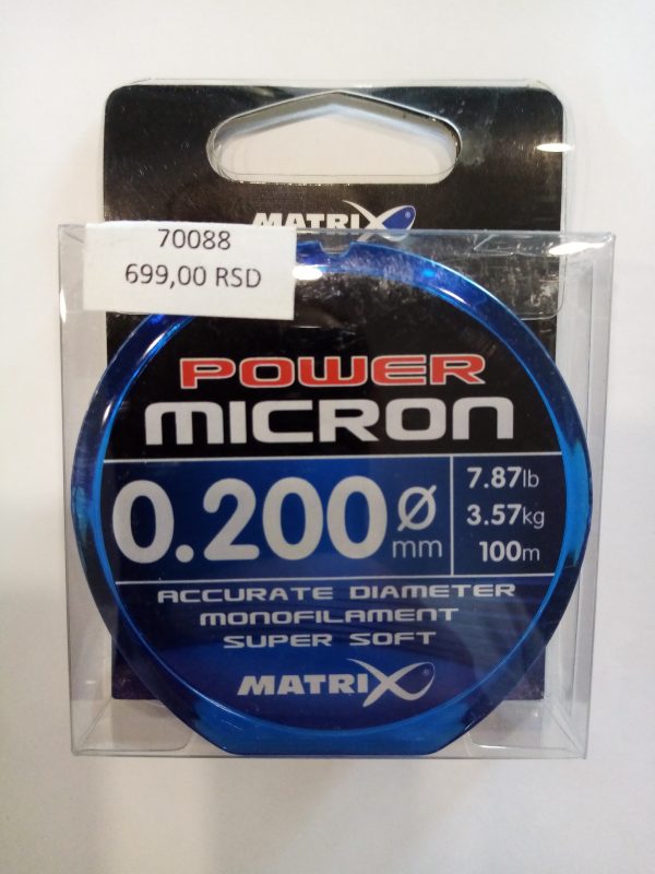 MATRIX NAJLON POWER MICRON 0.200mm/7.87lb/3.57kg/100m