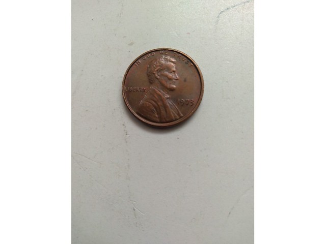 One cent, USA, 1973.