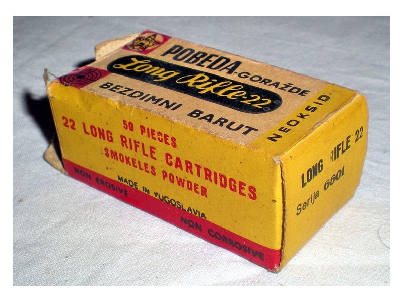 22 Long Rifle Cartridges - prazna kutija