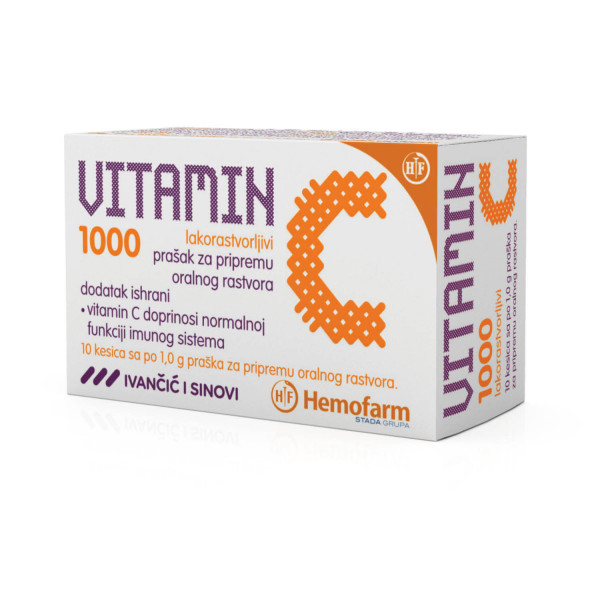 Vitamin C 1000mg prašak 10/1 kesica