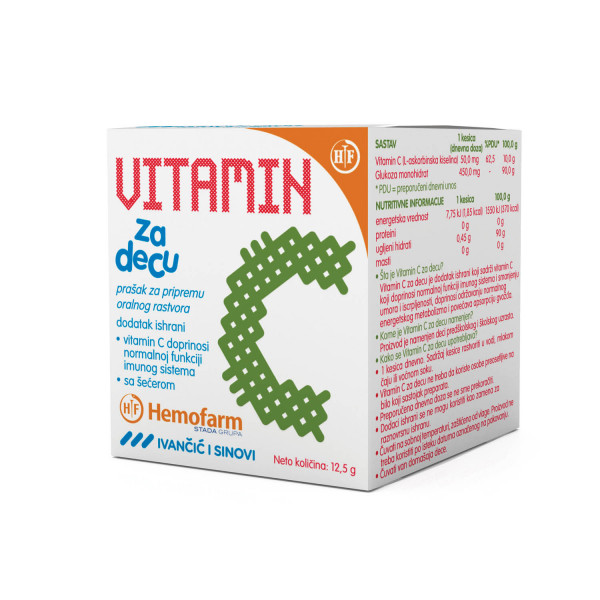 Vitamin C za decu 50mg prašak 25/1 kesica