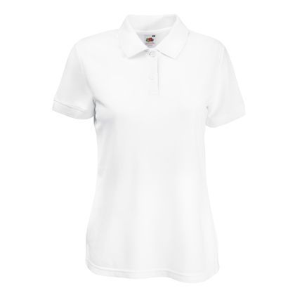 Fruit of the Loom, 65/35 Ladies Polo, ženska polo majica, bela, M