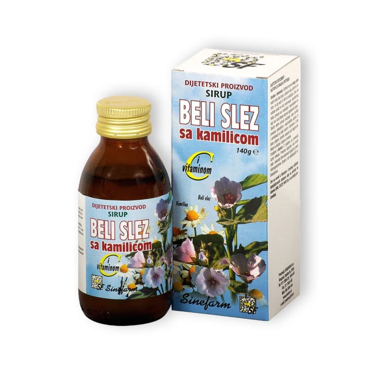 Sinefarm Sirup belog sleza sa kamilicom i vitaminom C 140g