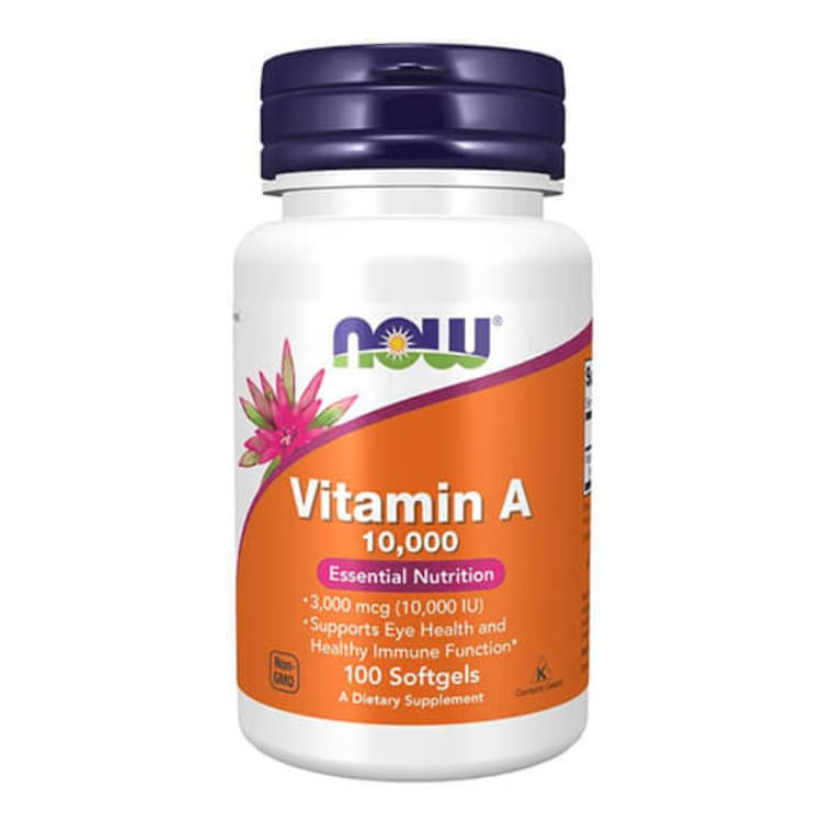 Now Vitamin A 10000 IU 100 kapsula