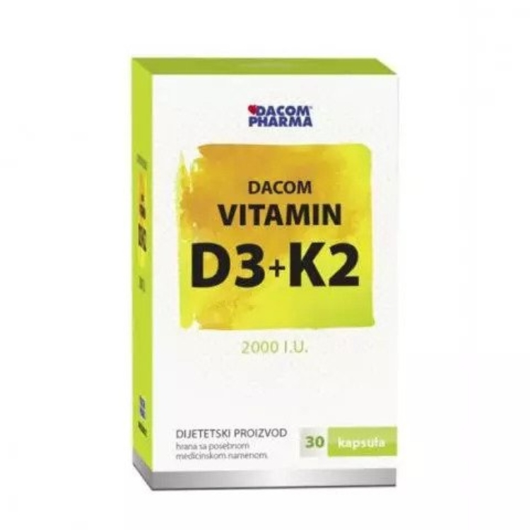 Vitamin D3 2000 IU + K2 30 kapsula
