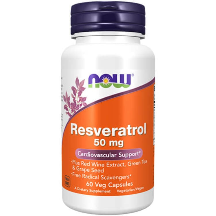 Now Natural Resveratrol 50mg 60 kapsula